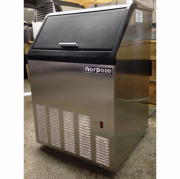 Norpole EWCIM120S Air cooled 120 lbs/day Ice Maker with Storage