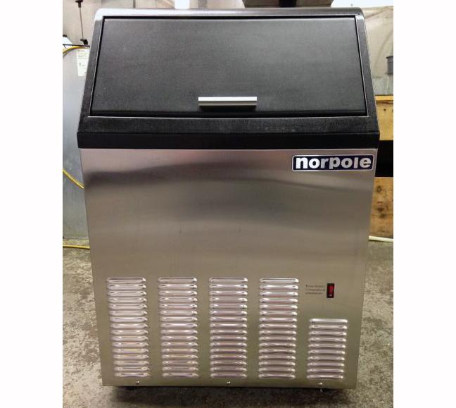 Norpole EWCIM120S Air cooled 120 lbs/day Ice Maker with Storage